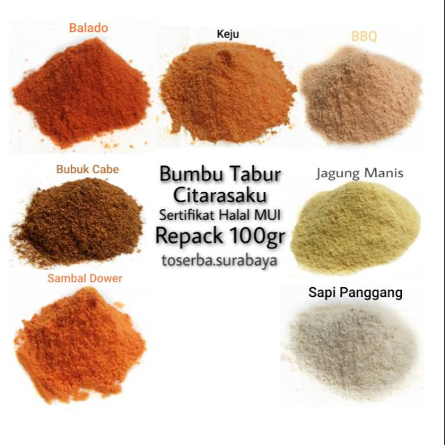 Jual BUMBU TABUR INSTAN Aneka Rasa 100gr BEST PRICE & BEST SELLER ...