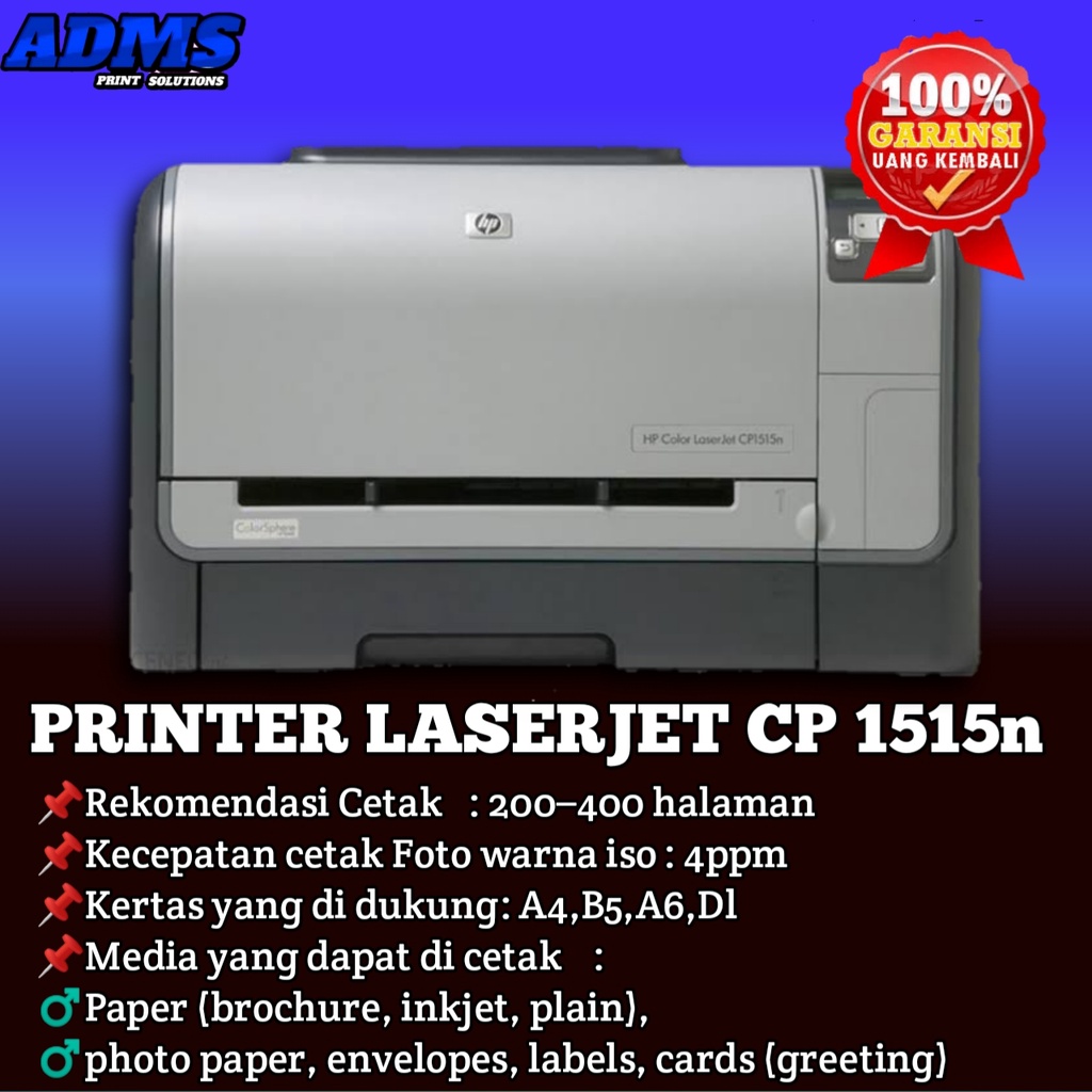 Jual Printer Hp Laserjet Color CP1515n murah | Shopee Indonesia
