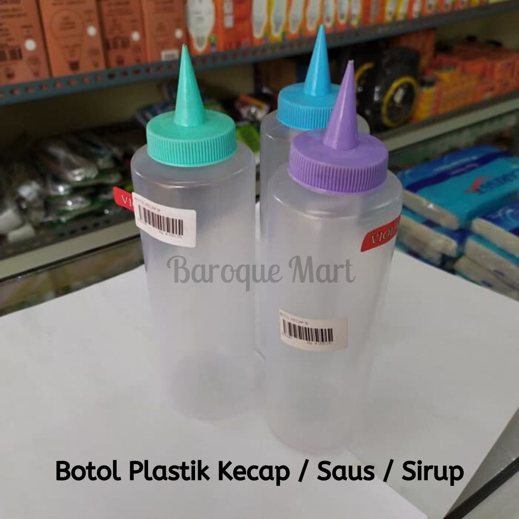Jual Botol Plastik Saus Saos Sambal Kecap Sirup Food Grade 300-500 Ml ...