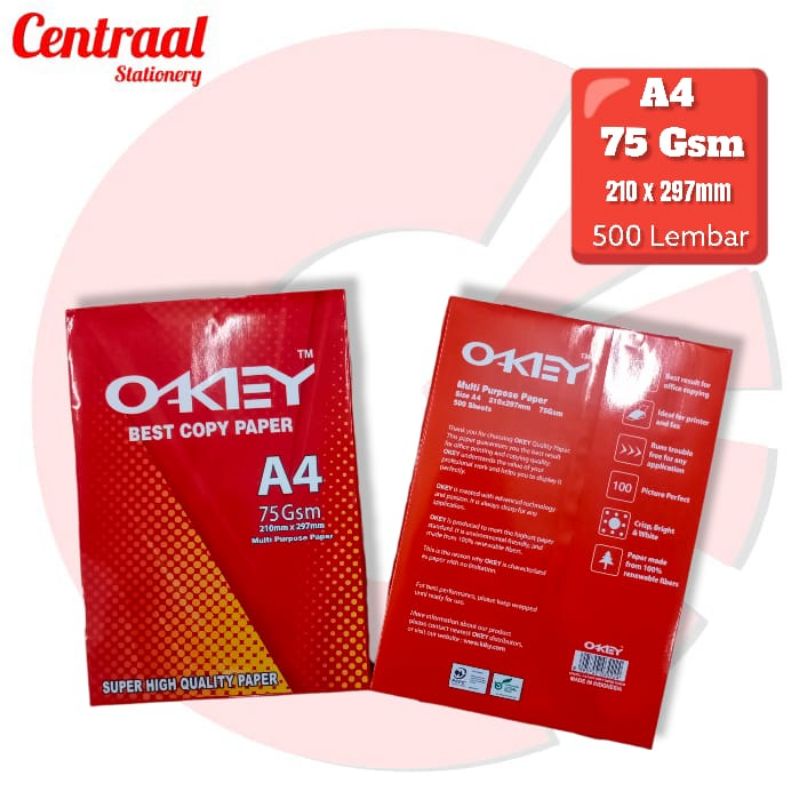 Jual Kertas HVS Okey A4 75 | Shopee Indonesia