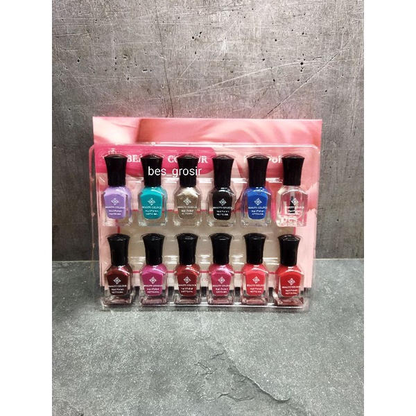 Jual Kutek beauty colour cb mix 8ml ( 1 BOX - 12 PCS ) | Shopee Indonesia