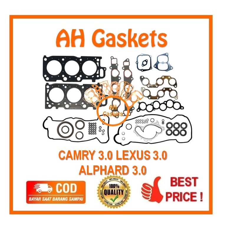 Jual Paking Set Toyota Camry 3000 cc Lexus Alphard Harrier Full Set Gasket 1MZ-FE Paking Full ...