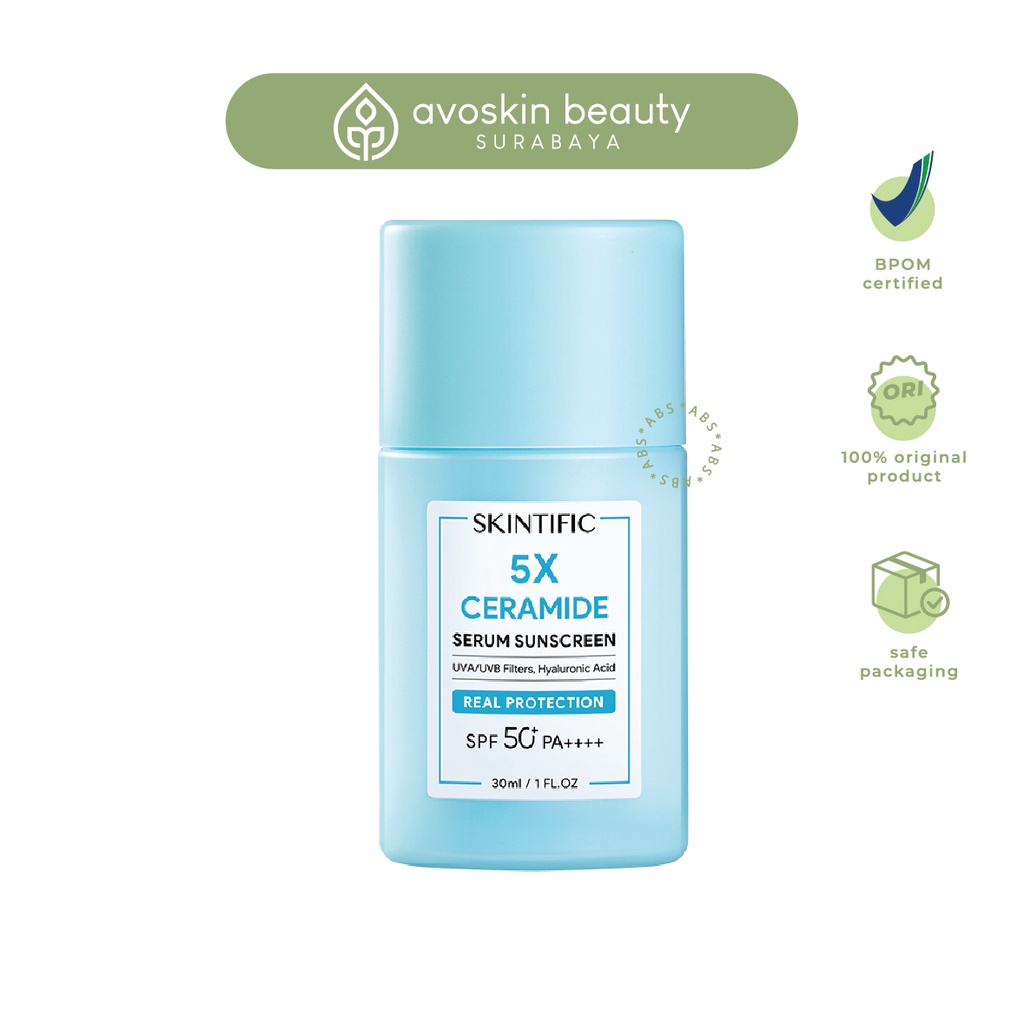 Jual SKINTIFIC 5X Ceramide Serum Sunscreen SPF50 PA++++ (30ml) | Shopee ...