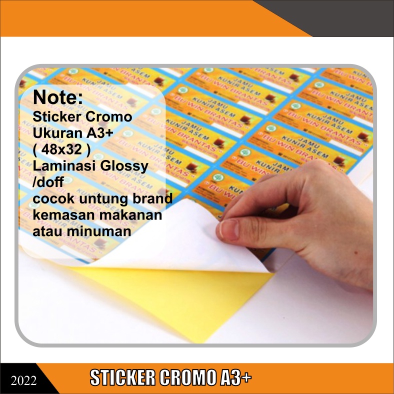 Jual Sticker Kemasan/Sticker Produk UMKM/ kromo A3+/Label Murah ...