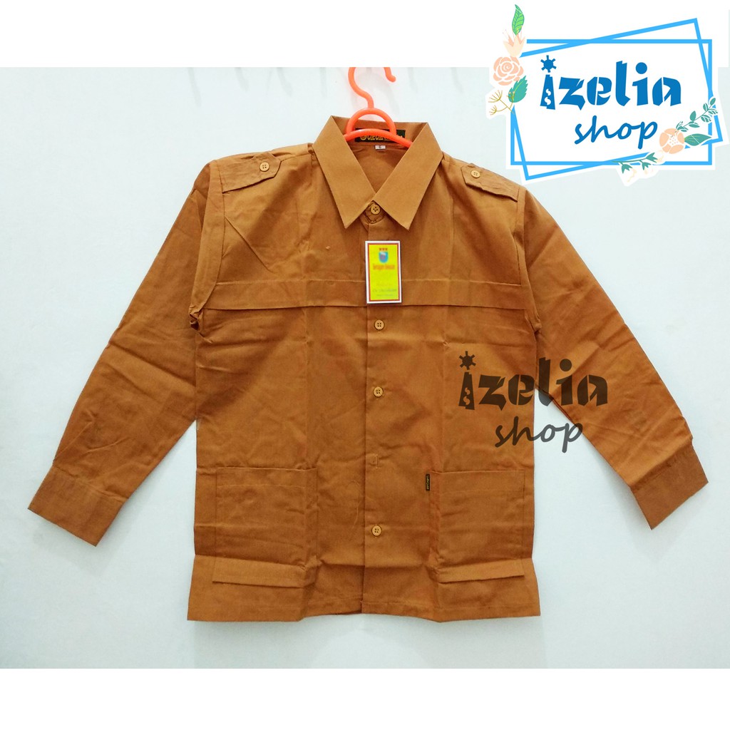 Jual Baju Pramuka Kemeja Panjang Seragam Sekolah | Shopee Indonesia