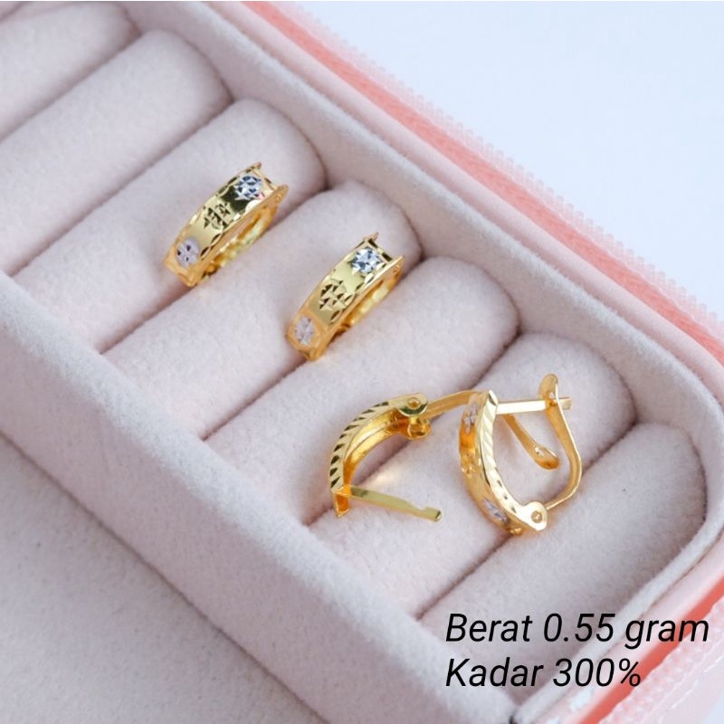 Jual ANTING KLIP EMAS 300%/6K | Shopee Indonesia