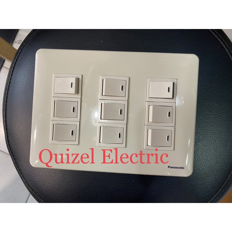 Jual Grid switch 9 Gang atau Saklar 9 mata + Inbodus Plastik Panasonic ...