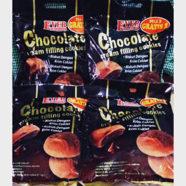 Jual BELI 3 GRATIS 1 EVER DELICIOUS COOKIES (CHOCO) | Shopee Indonesia