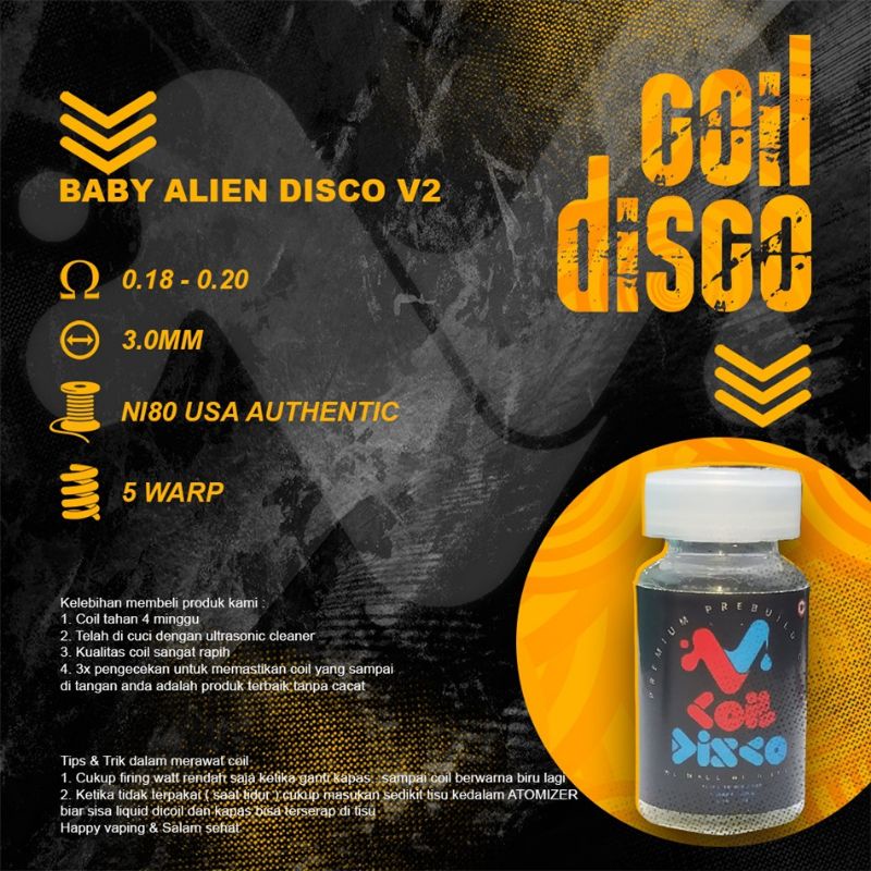 Jual coil disco baby alien mletek | Shopee Indonesia