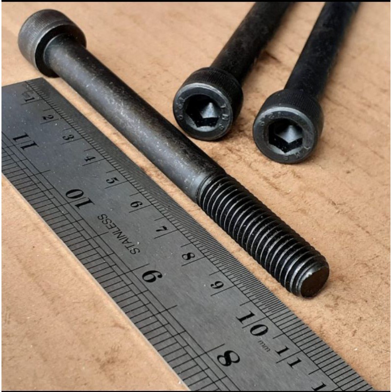 Jual BAUT L BAJA M10 X 100 / BAUT L M10 X 100 / BAUT L M10X100 BAJA HITAM / BAUT M10 / BAUT 17 ...