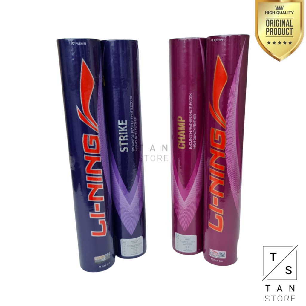 Jual ORIGINAL Shuttlecock Badminton Cock Kok Bulutangkis Lining Strike ...