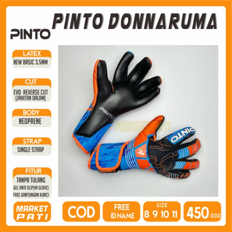 Jual Sarung Tangan Kiper Dewasa PINTO DONNARUMMA TERBARU 2022 NEW GoalKeeper GK Glove Senior ...