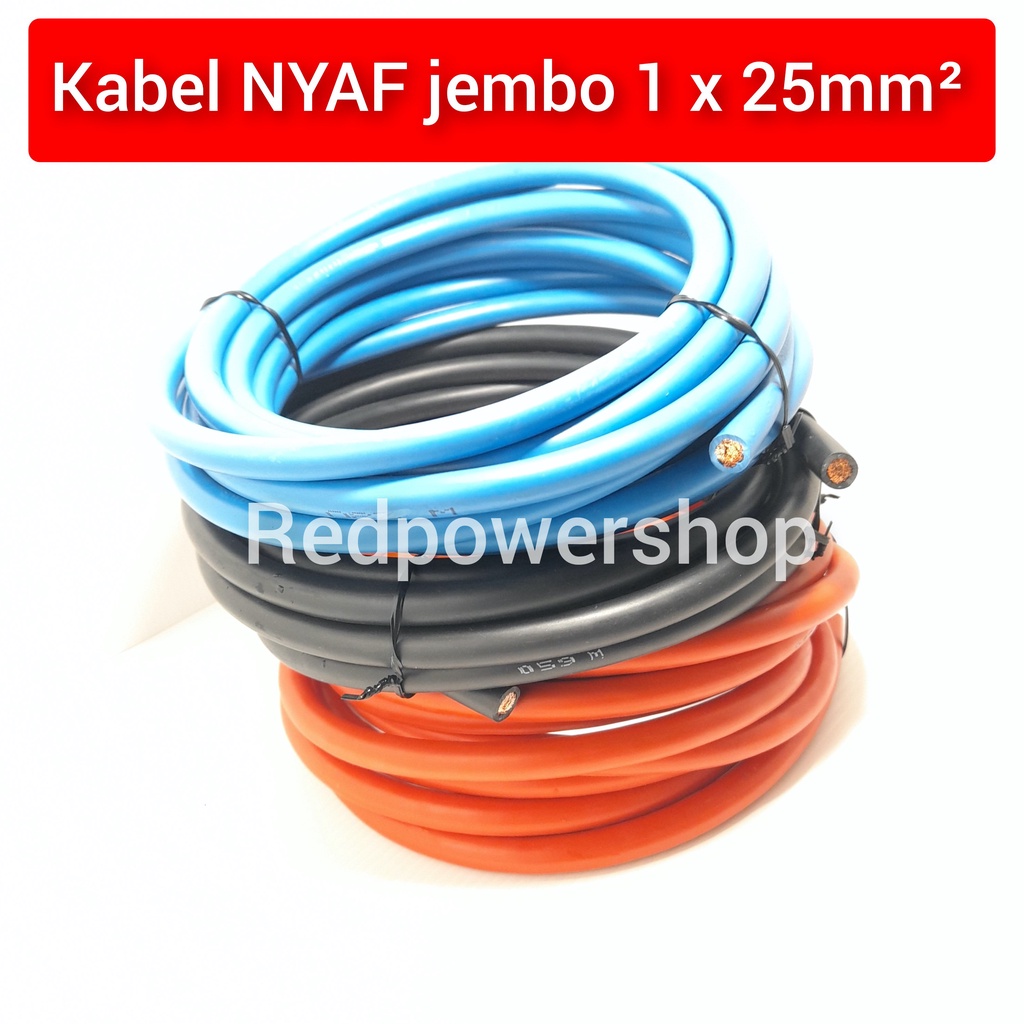Jual Kabel NYAF 25mm serabut tunggal Jembo atau supreme cocok untuk mesin, grounding, otomotif ...