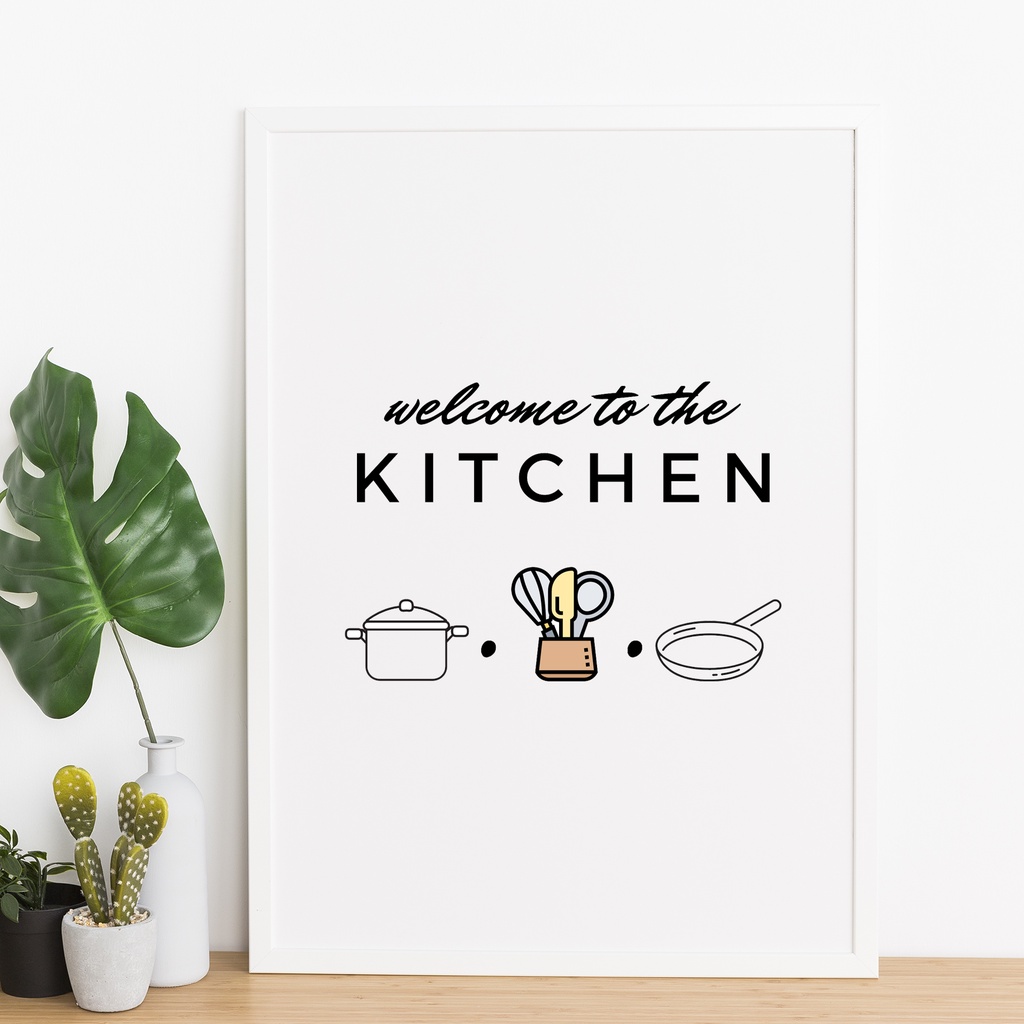 Jual Walldecor Hiasan Dinding Kitchen Dapur Welcome To The Kitchen ...