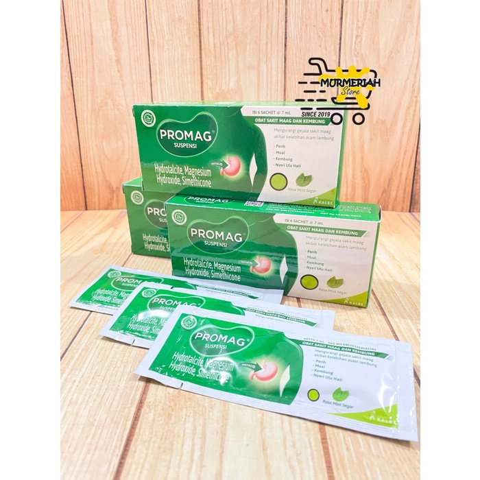 Jual Promag Cair (Sirup Suspensi)Box isi 6 sachet Obat Sakit Maag ...