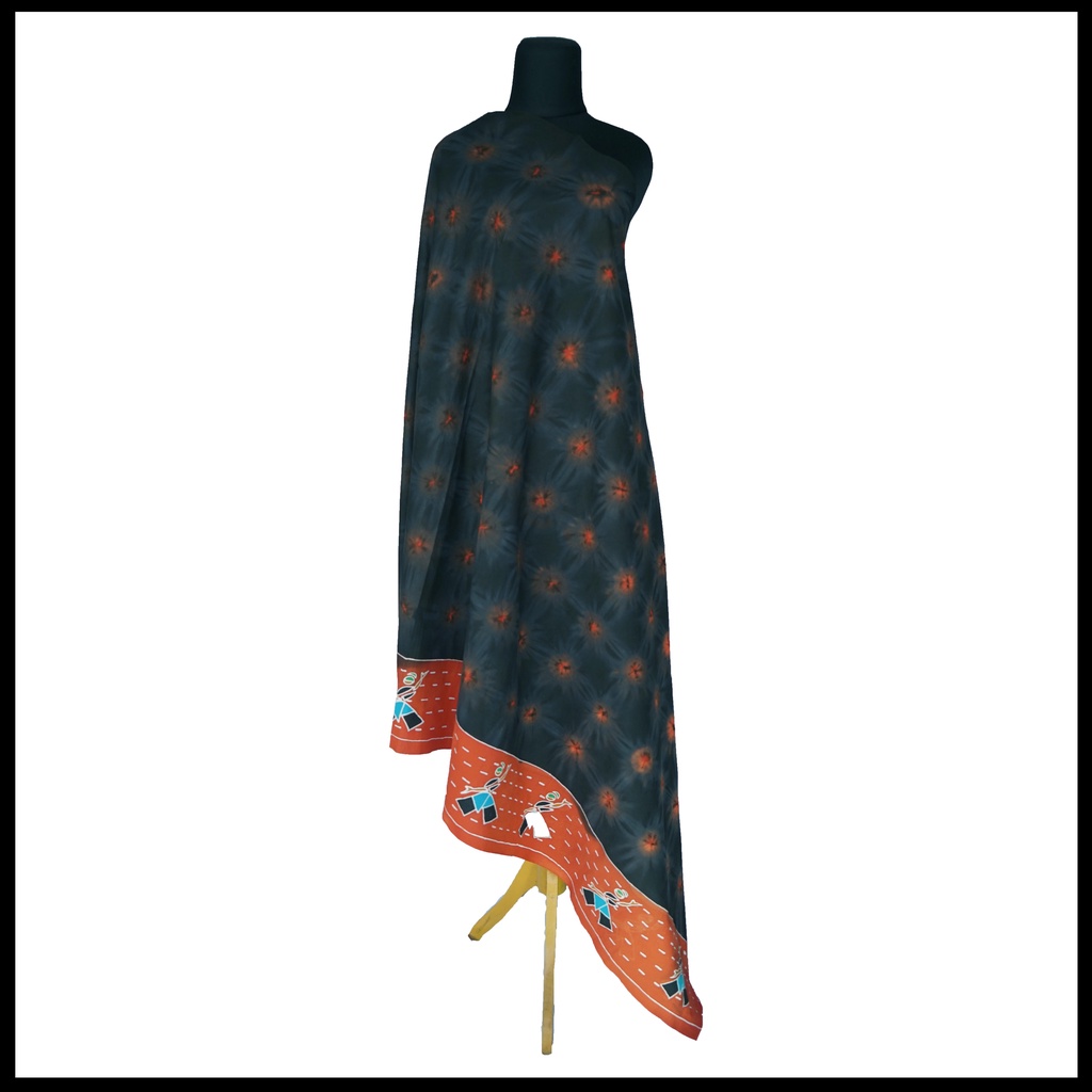 Jual Kain Batik Motif Jumputan Kombinasi Batik Tulis Handmade | Merah ...