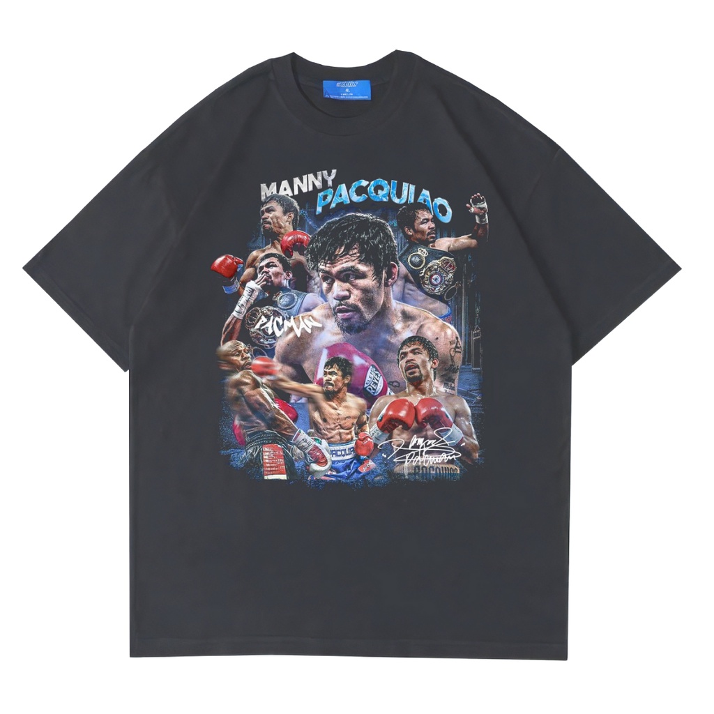 Jual Psycho Crucify "Manny Pacquiao" Oversized T-Shirt | Dark Grey ...