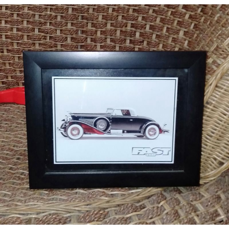 Jual FRAME PIGURA FOTO FIBER + GAMBAR KLASIK RANDOM ( BONUS BUBBLE WRAP ...