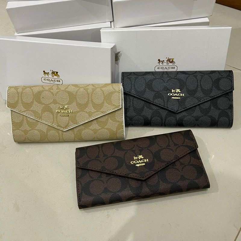Jual NEW DOMPET COACH AMPLOP IMPORT | Shopee Indonesia