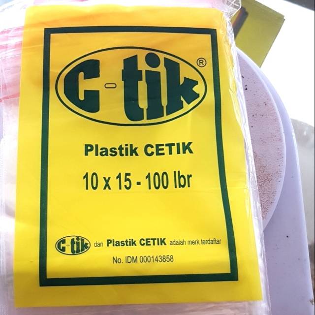 Jual Plastik C-tik Cetik Klip uk 10x15 GOOD QUALITY | Shopee Indonesia