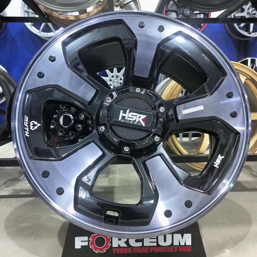 Jual velg mobil ring 20 Hsr Myth03 Lebar9 Hole 6X139,7 ET20 Black OIL untuk pajero fortuner ...