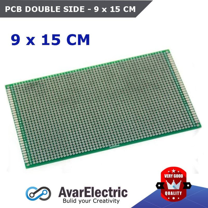 Jual PCB Dot Matrix Double Layer 9 x 15 cm Pitch 2.54 mm Dua Sisi ...