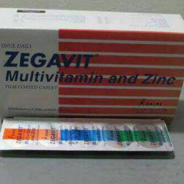Jual ZEGAVIT 5 KAPLET( MULTIVITAMIN DAN ZINK) | Shopee Indonesia