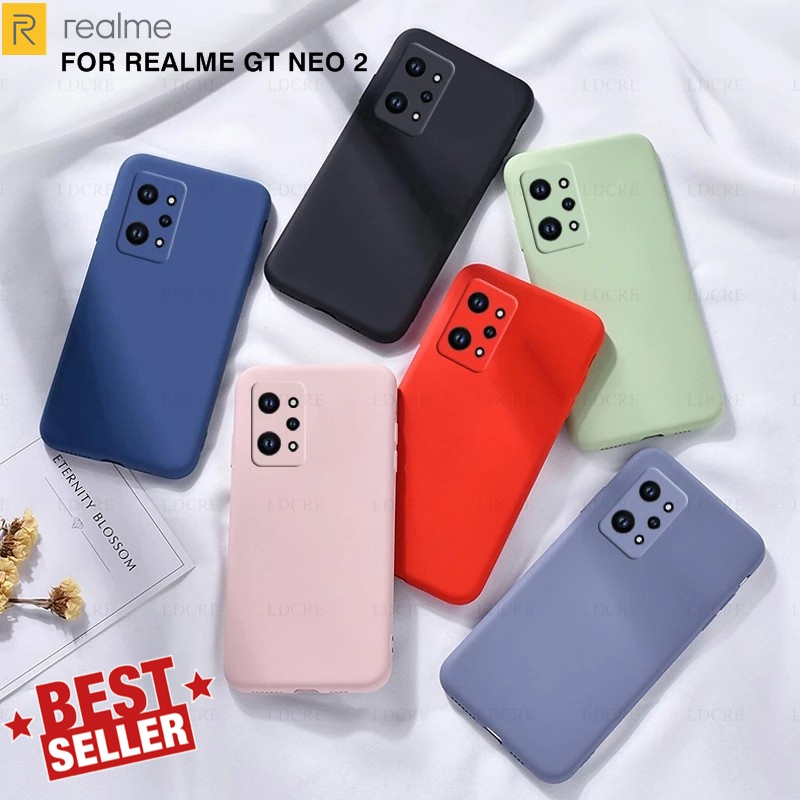 Jual Realme GT NEO 2 Case Shockproof Liquid Silicone Soft Cover Camera ...
