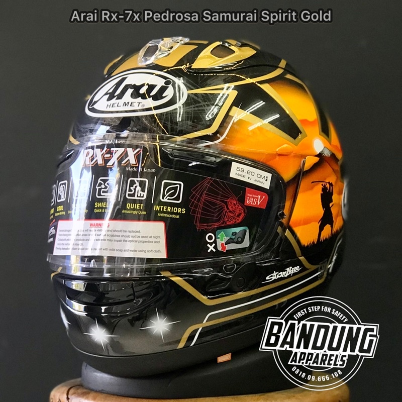 Jual Helm motor Full Face racing Arai Rx7x Premium helmet Pedrosa ...