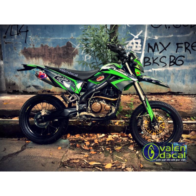 Jual Stiker Striping Decal Motor KLX full body desain custom FREE ...
