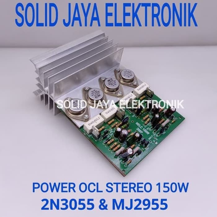 Jual KIT POWER STEREO OCL 150W STEREO JENGKOL 150W 2N3055 MJ2955 NELC ...