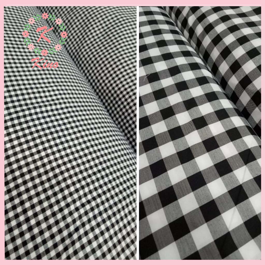 Jual [GROSIR] KAIN POLENG BALI MOTIF KOTAK - KOTAK HITAM PUTIH KAIN ...