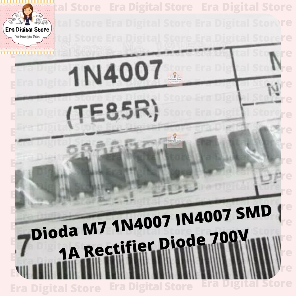Jual Dioda M7 1N4007 IN4007 SMD 1A Rectifier Diode 700V | Shopee Indonesia