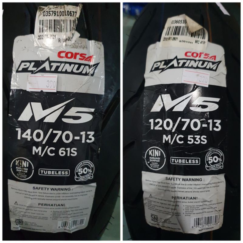 Jual Ban YAMAHA NMAX / CORSA M5 PLATINUM 120/70-140/70 Ring 13 Tubeless ...