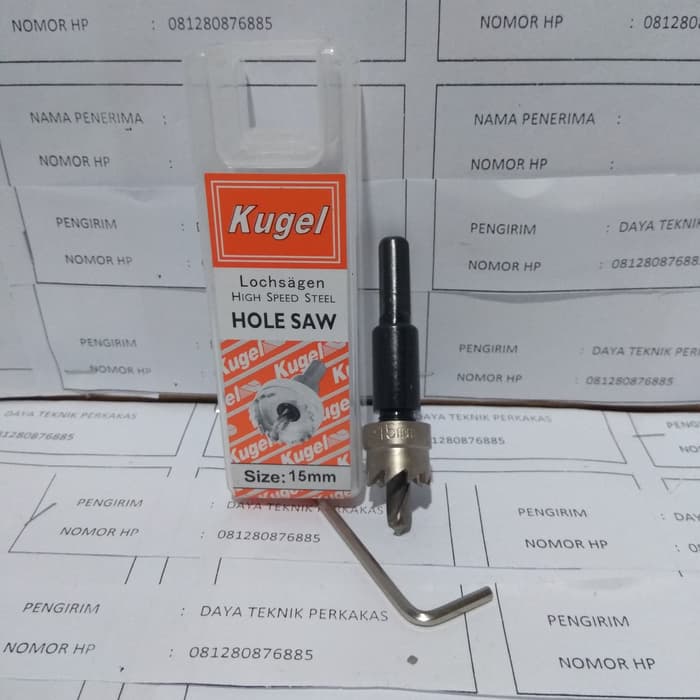 Jual HOLE SAW BESI KUGEL 15MM / HOLE SAW KAYU - MATA BOR BESI KUGEL ...