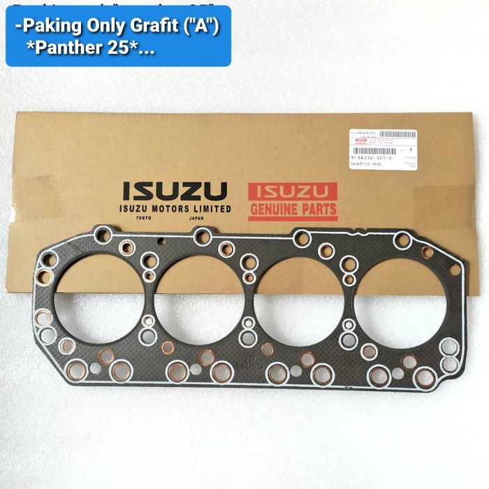 Jual Packing Only Paking Head Packing Gasket Isuzu PANTHER 25 PANTER 2500 Original | Shopee ...