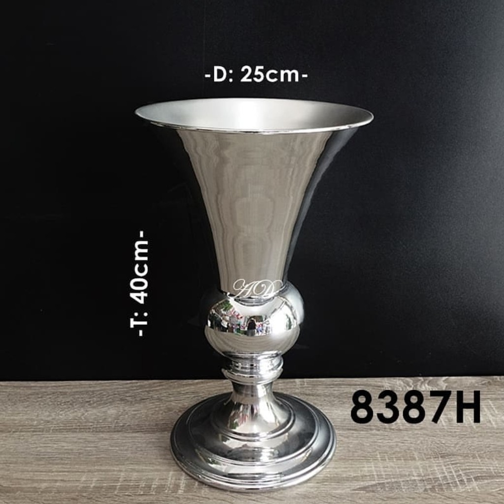 Jual Vas Bunga Silver untuk dekorasi 8387H | Shopee Indonesia