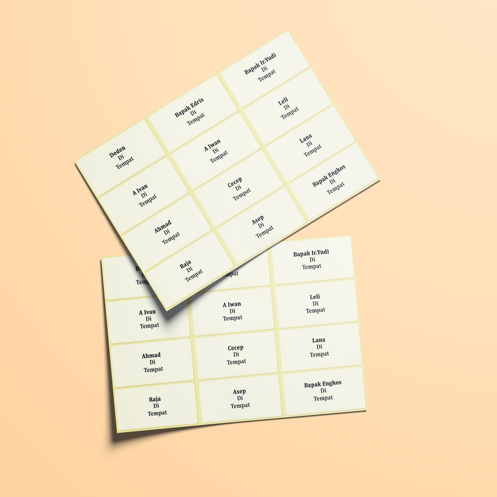 Jual Cetak Label Undangan/Label Stiker Undangan | Shopee Indonesia