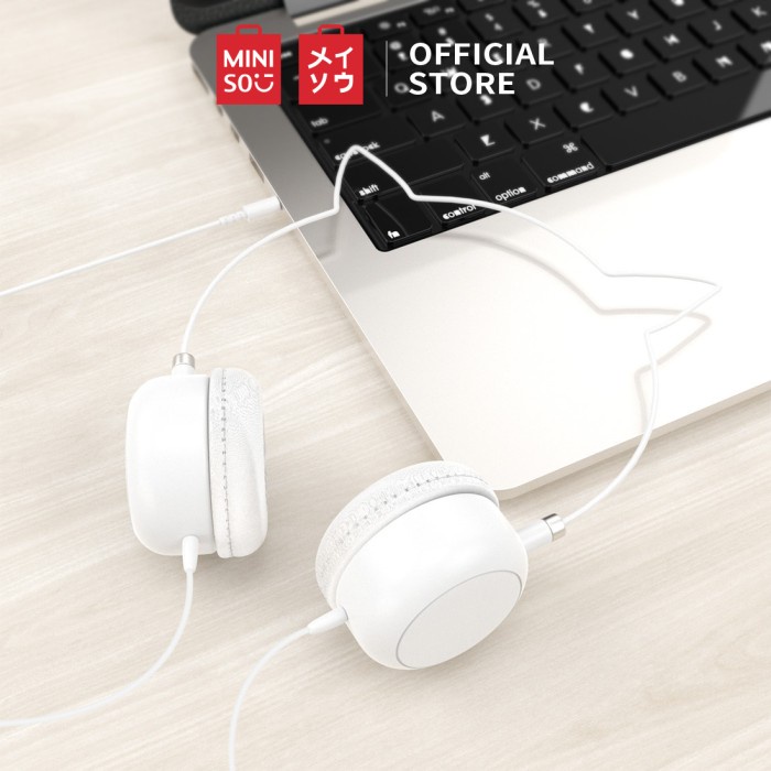 Jual MINISO Headset Headphone Earphone On Ear Kabel Telinga Kucing Cat ...