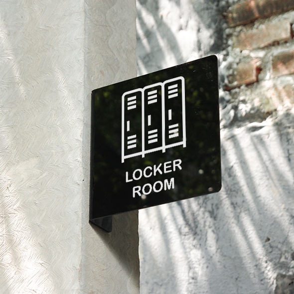 Jual Signage Acrylic Pop Up Sign Persegi 15 x 15 cm - Locker Room ...