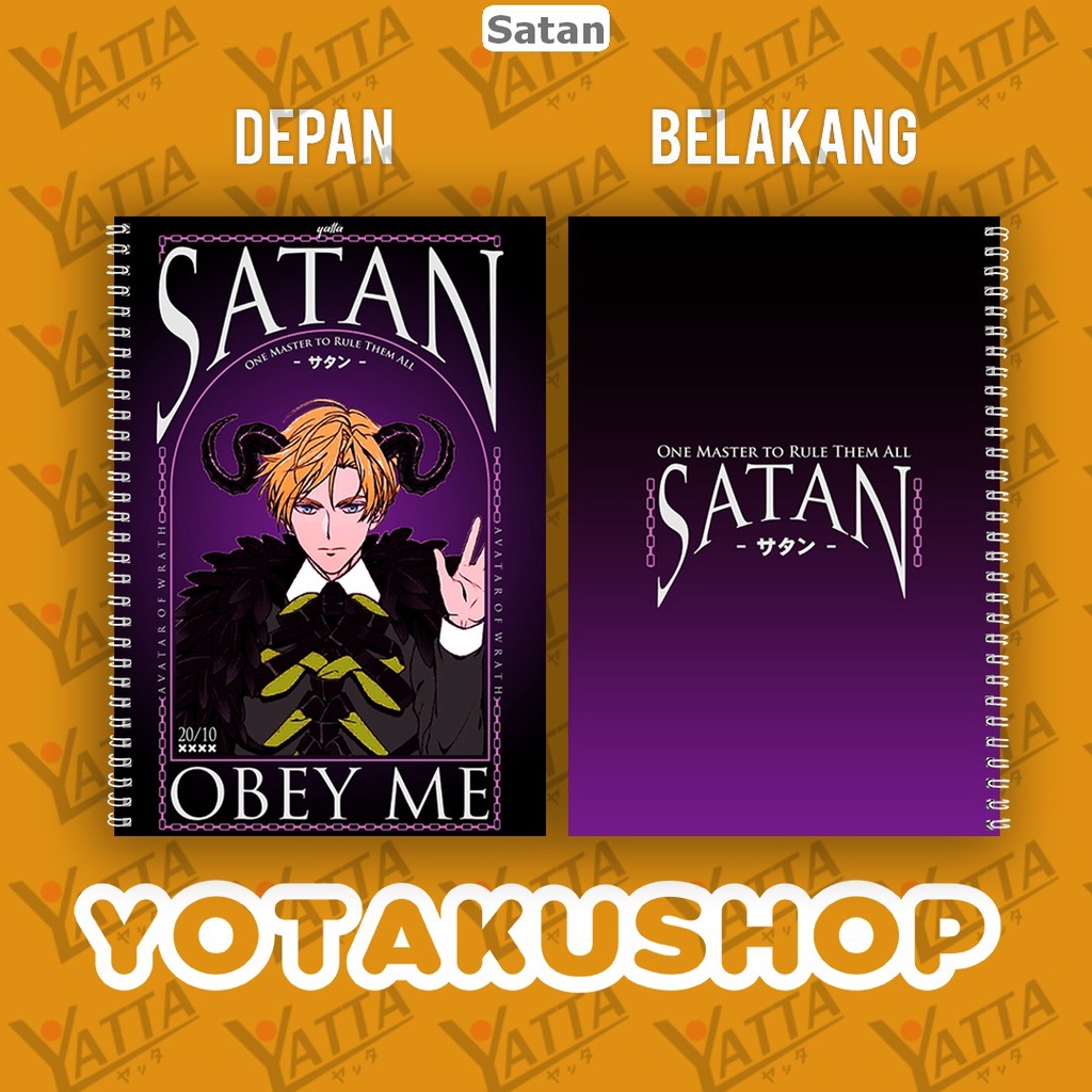 Jual Notebook Anime Obey Me! SERI 1 Ukuran B5 18,2 x 25,7 cm YOTAKUSHOP ...