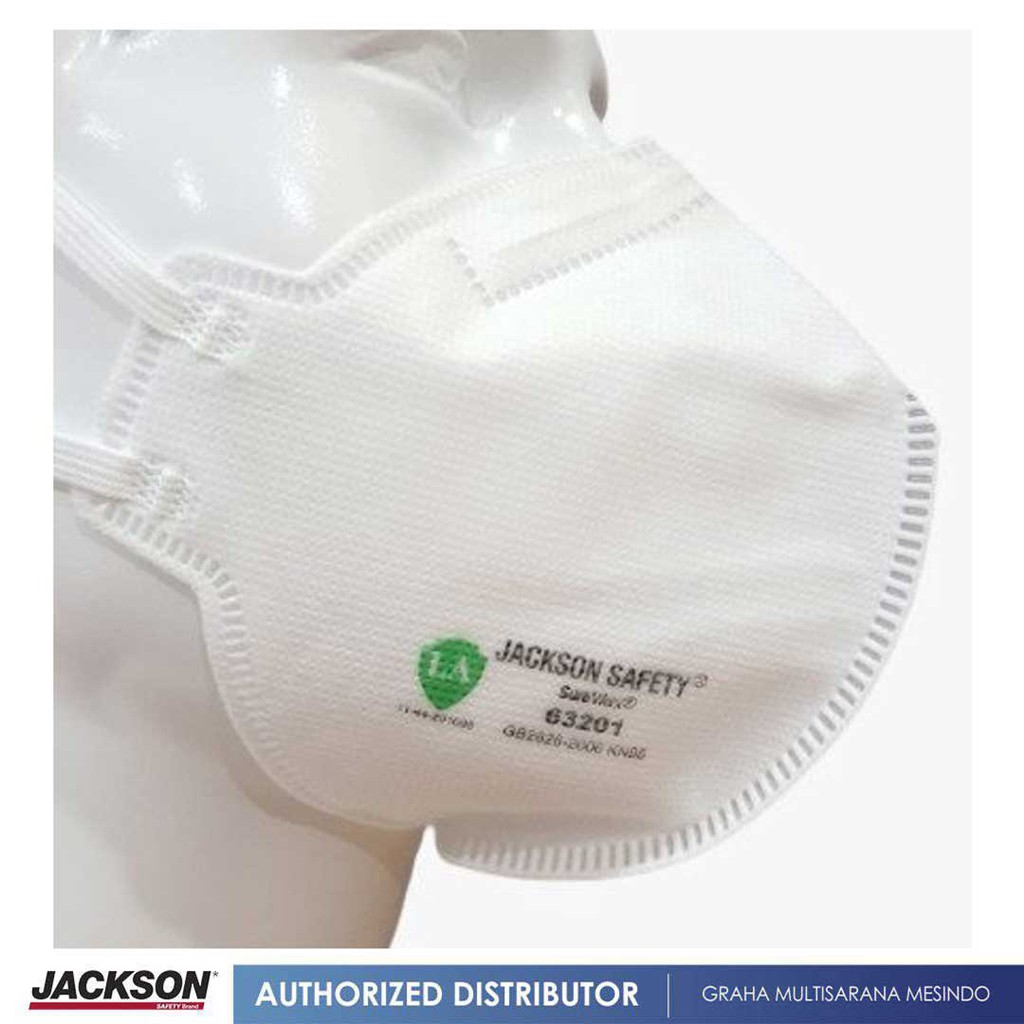 Jual Jackson Safety 63201 R10 KN95 Foldflat Mask Respirator Masker ...