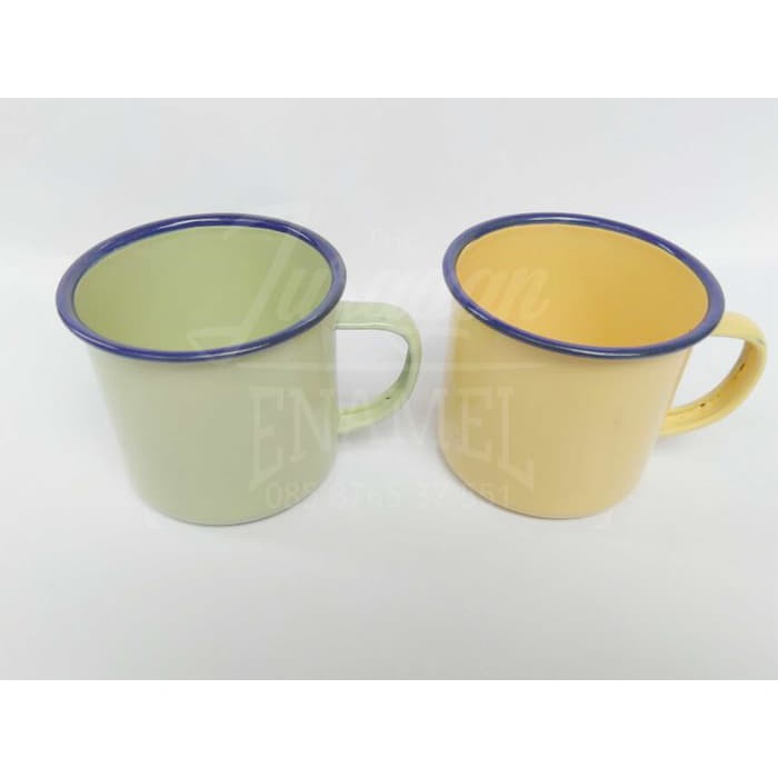 Jual Gelas Mug Enamel Jadul Polos 6cm / Mug Seng / Cangkir Jadul ...