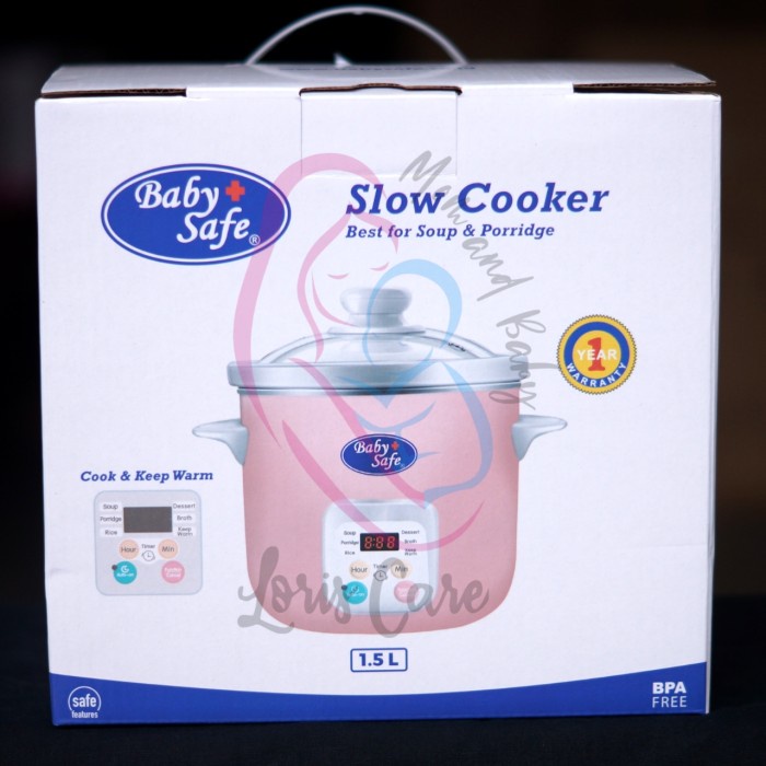 Jual Maker-Food-Baby- Lb06D Baby Safe Slow Cooker 1.5 Liter Digital ...