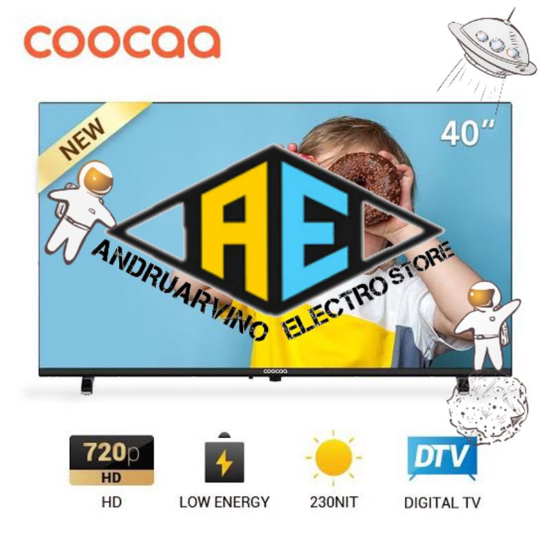 Jual Coocaa LED TV 40 inch - Analog & Digital TV DVB T/T2 - Panel HD ...