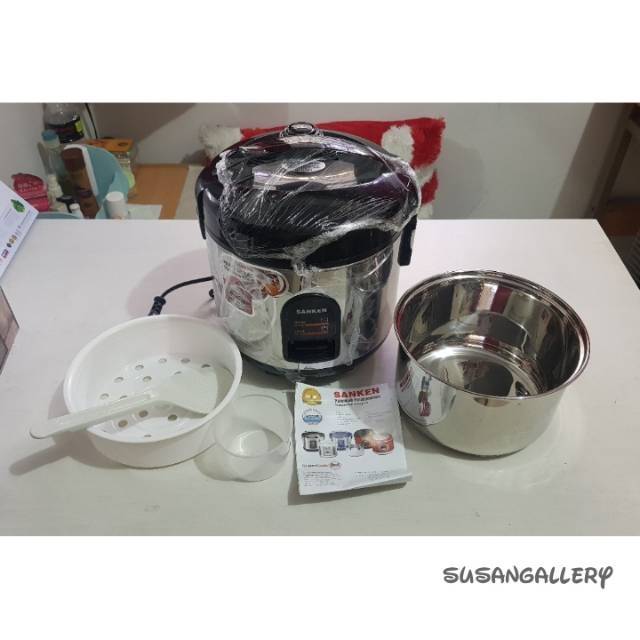 Jual Magic Com Sanken SJ 130 H / 120 H 1 Liter, Panci Stainless ...