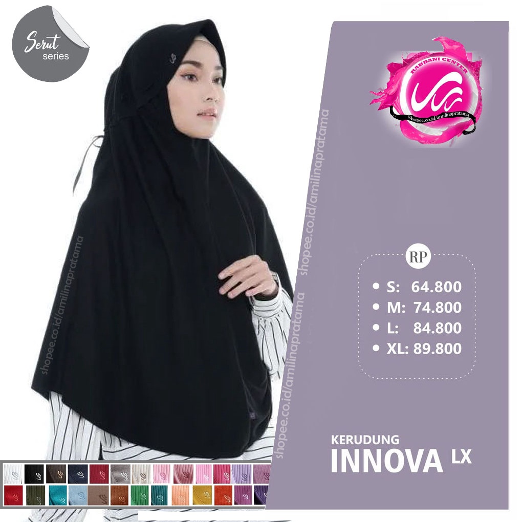 Jual innova Lx size L kerudung rabbani ori jilbab rabbani jilbab sekolah rabbani pita dalam ...