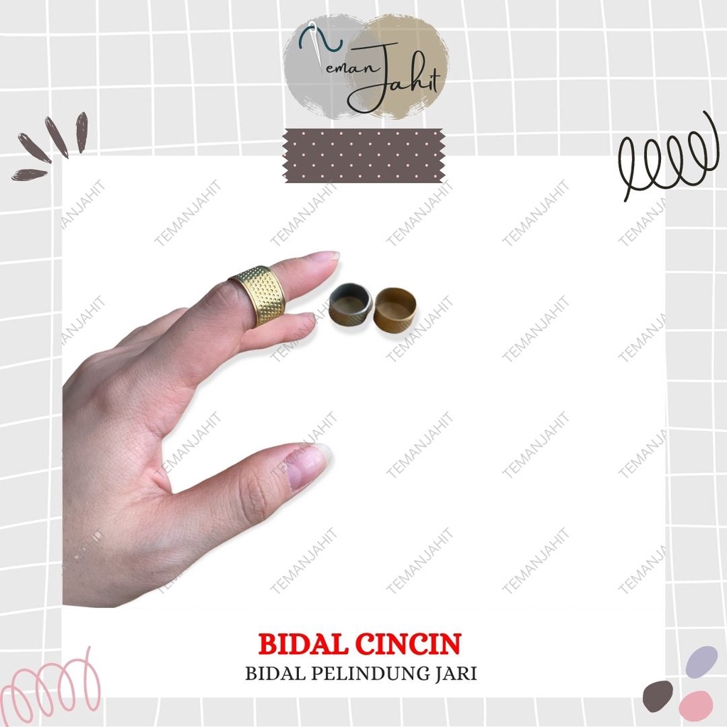 Jual Bidal Pelindung Jari Bahan Metal untuk menjahit /Quilting | Shopee ...