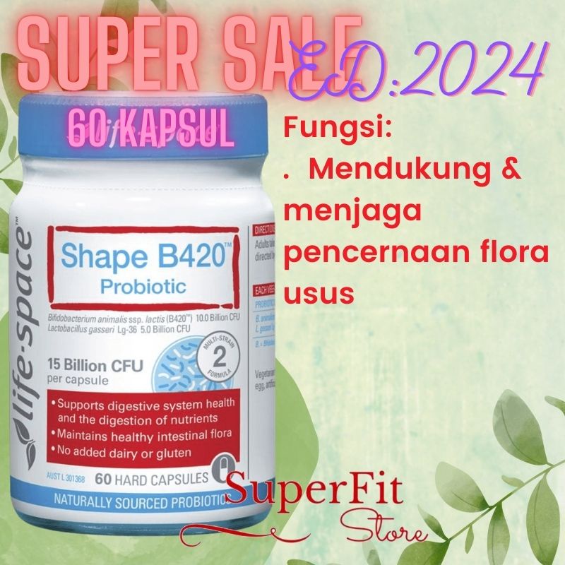 Jual Life Space Shape B420 Probiotic 40 kapsul / 60 kapsul | Shopee ...