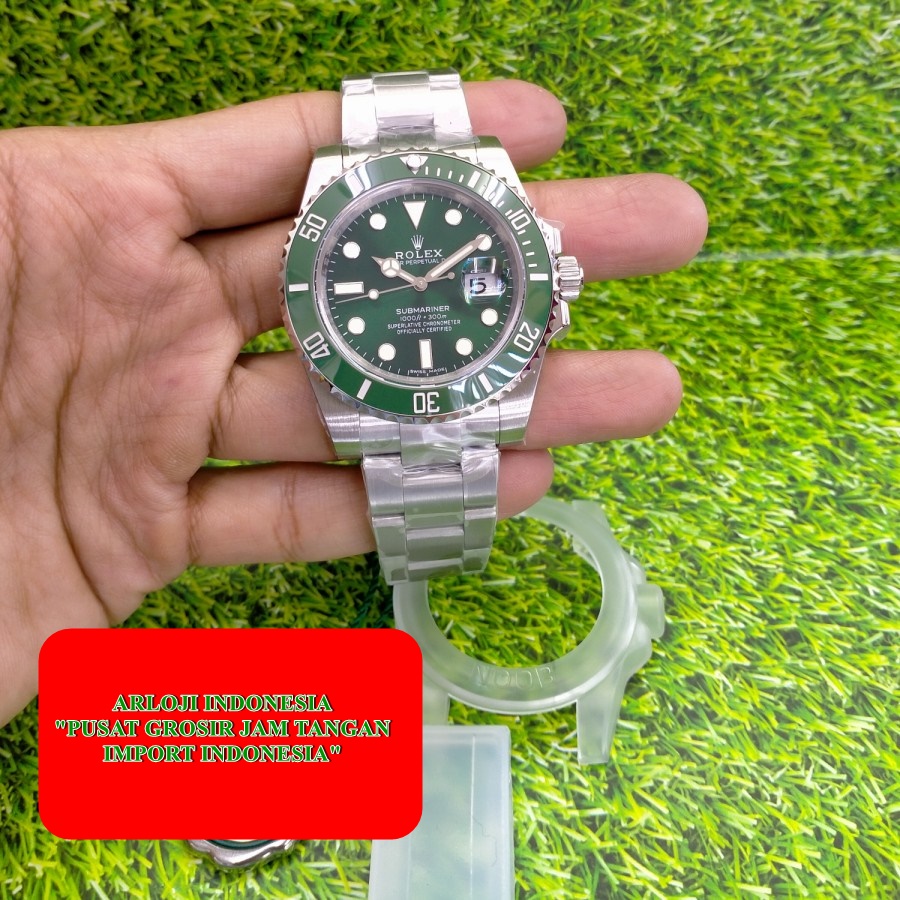 Jual Rolex Submariner 'Hulk' 116610lv Noob 3135 Steel 904l Garansi 1th ...